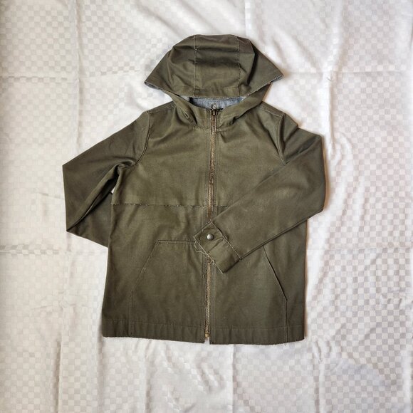 Zara | Jackets & Coats | Zara Z975 Denim Basic Dept Jacket Army ...